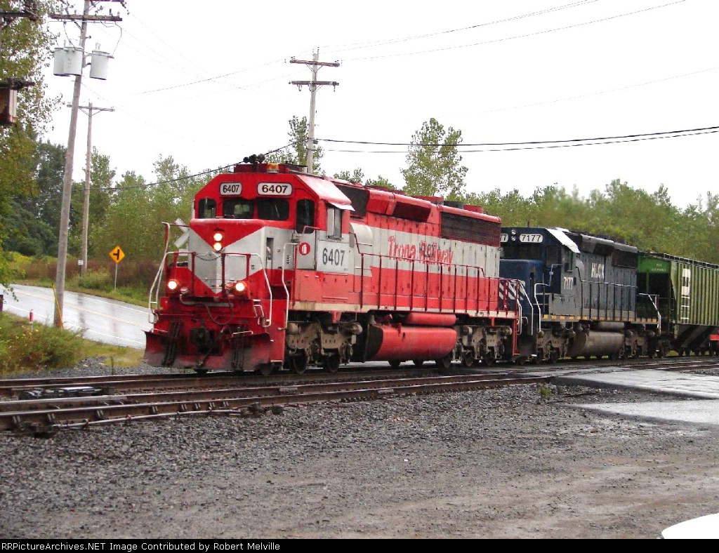 HLCX 6407 (former Trona Rwy 6407) and companion HLCX 7177